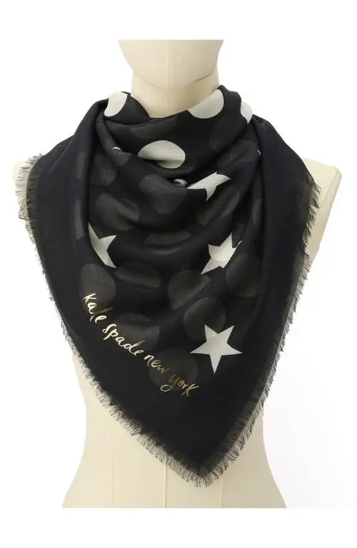 Kate Spade New York Gradient Stars & Dots Scarf