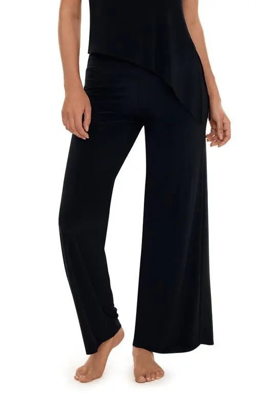 Magicsuit Matte Jersey Wide Leg Cover-up Pants - Black