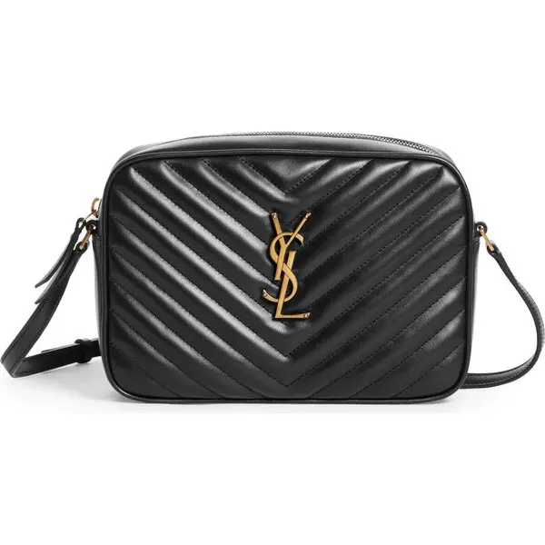 Saint Laurent Lou Leather Camera Bag - Black