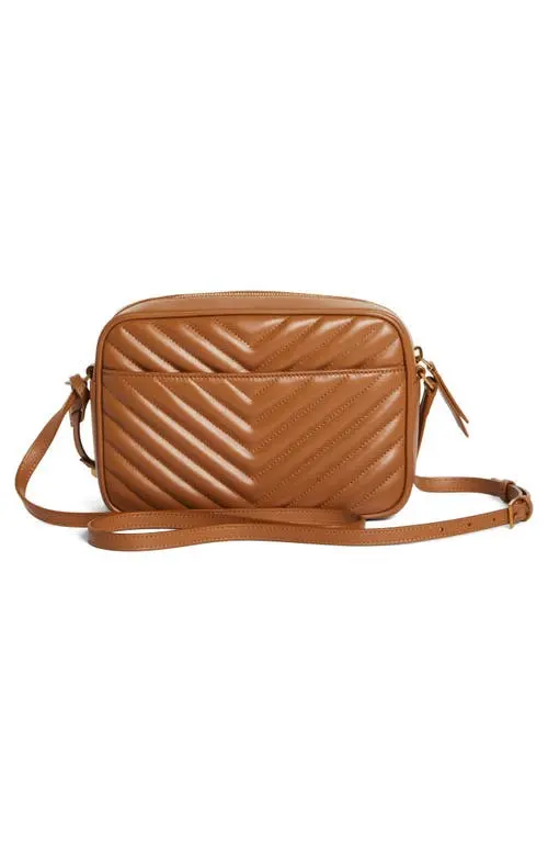 Saint Laurent Lou Leather Camera Bag - Cinnamon