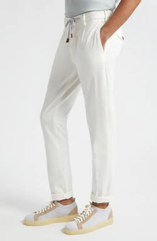 Eleventy Drawstring Waist Stretch Jersey Pants