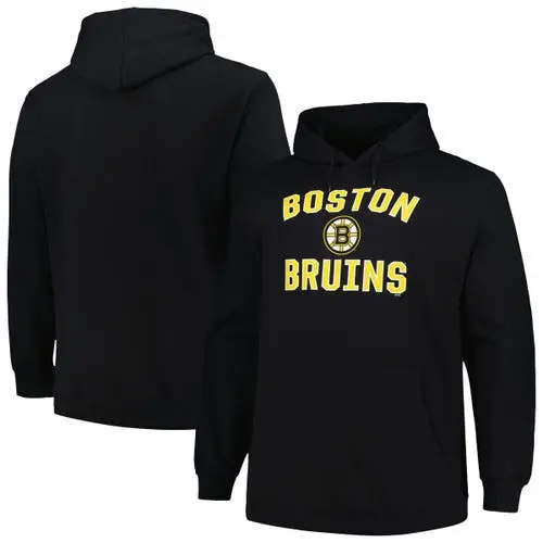 Profile Boston Bruins Big & Tall Arch Over Logo Pullover Hoodie