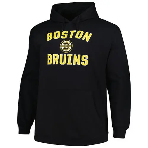 Profile Boston Bruins Big & Tall Arch Over Logo Pullover Hoodie