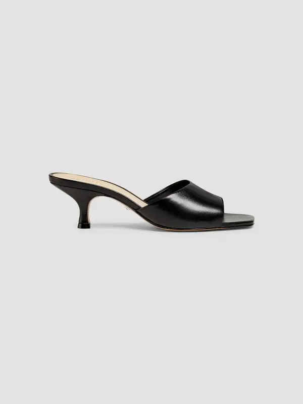 Schutz Dethalia 63mm Leather Sandals - Black