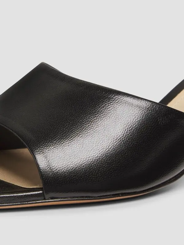 Schutz Dethalia 63mm Leather Sandals - Black