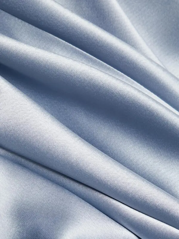 Galvan Bridal Sienna Satin Midi-dress - Ice Blue
