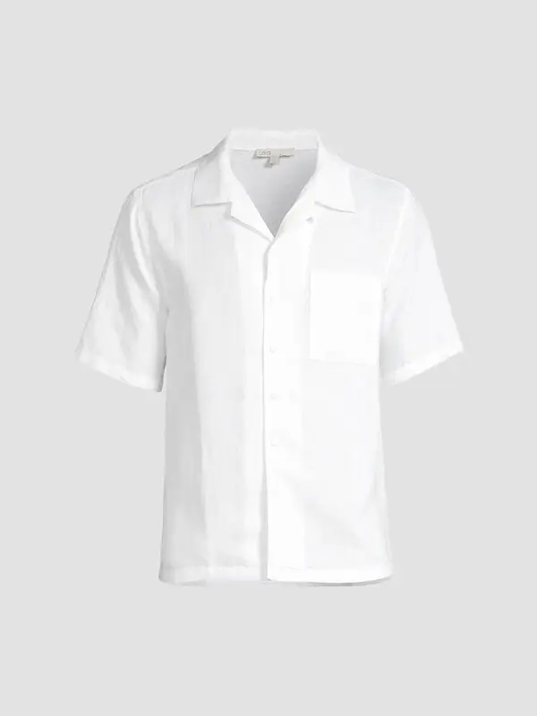 Onia Linen-blend Camp Shirt - White