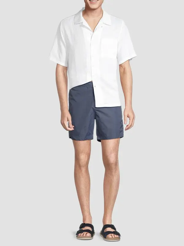 Onia Linen-blend Camp Shirt - White