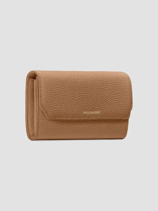 MAISON DE SABRE Long Leather Flap Wallet