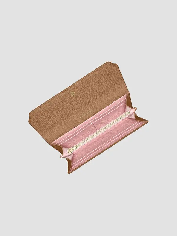 MAISON DE SABRE Long Leather Flap Wallet
