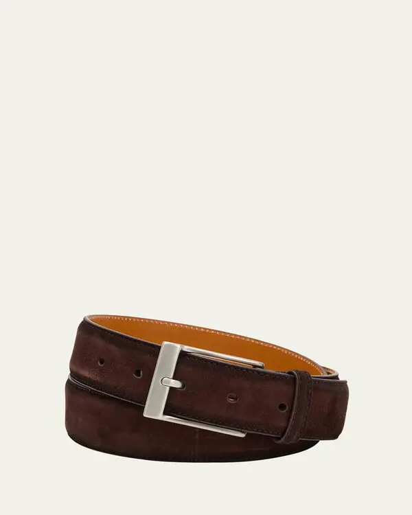 Magnanni Telante Suede Belt - Brown