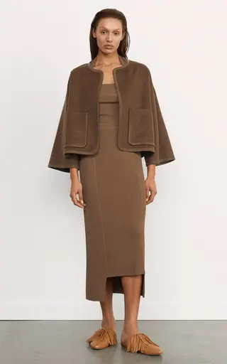 BY MALENE BIRGER Ribbed-knit Midi Skirt