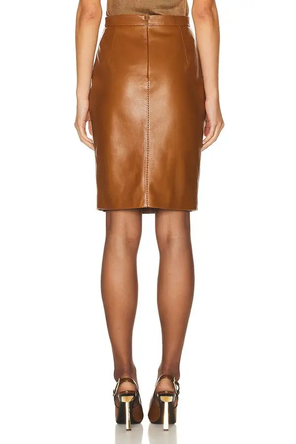 Saint Laurent Leather Skirt