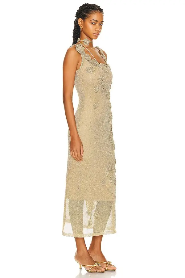 green emerald velvet dress PEMMA KNIT DRESS main image 0