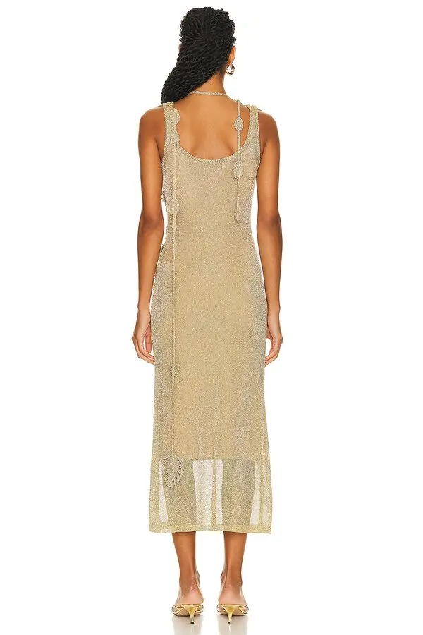pemma crochet dress - gold product info and reviews Cult Gaia - Morgan Crochet Gown main image 1