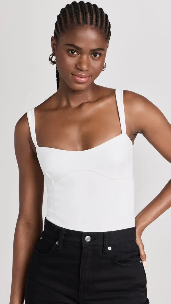 Good American Sweetheart Scuba Tank Thong Bodysuit