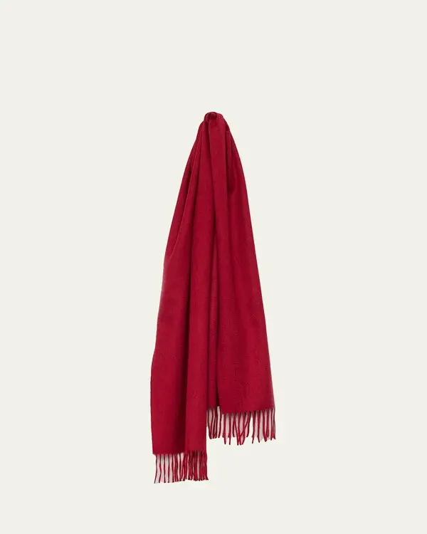 BEGG X CO Arran Solid Scarf - Carmine
