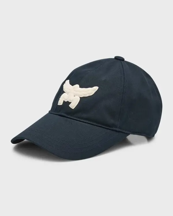 Mcm Essential Applique Baseball Cap - Dark Navy