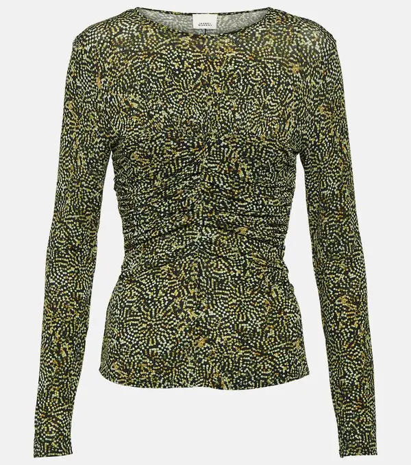 Isabel Marant Étoile Jalilagb Draped Jersey Top - Black