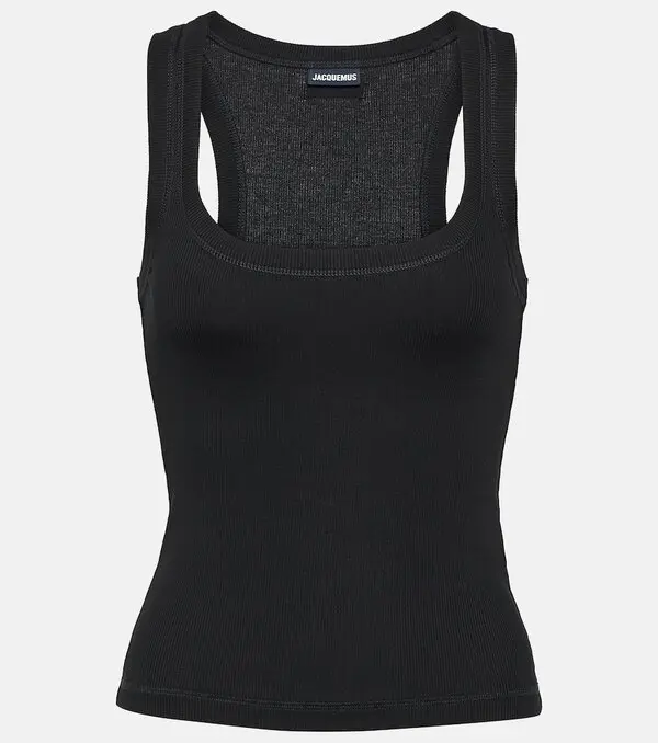 Jacquemus Le Débardeur Gros Grain Tank Top - Black