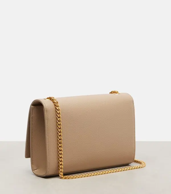 Saint Laurent Kate Small Leather Shoulder Bag - Beige