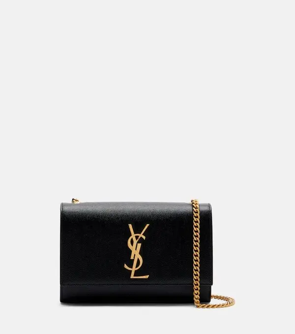 Saint Laurent Kate Small Leather Shoulder Bag - Black