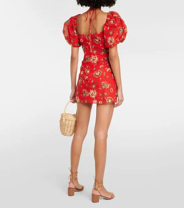reyes linen mini dress Nude Lucy Reyes Linen Mini Dress In Quartz