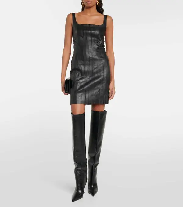Stouls Nino Leather Mini Dress