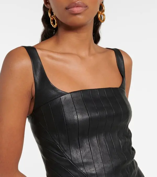 Stouls Nino Leather Mini Dress