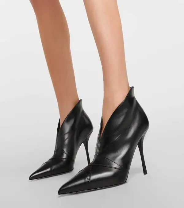 Alaïa Leather Ankle Boots