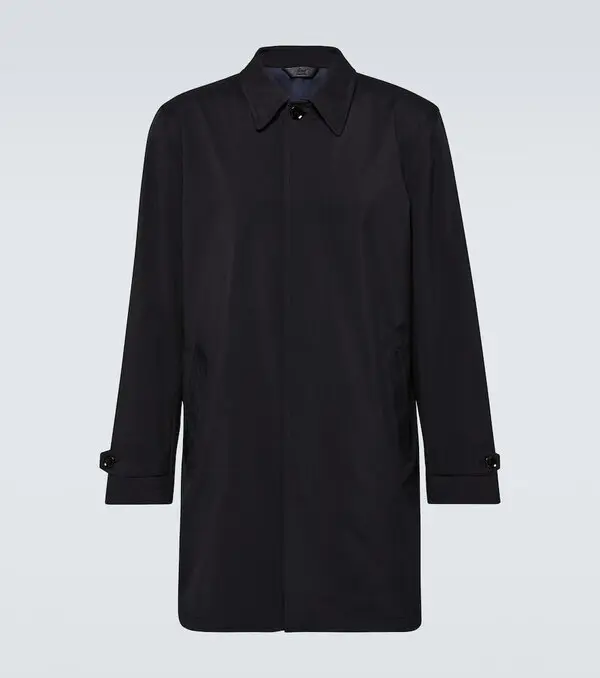 Brioni Technical Car Coat - Blue