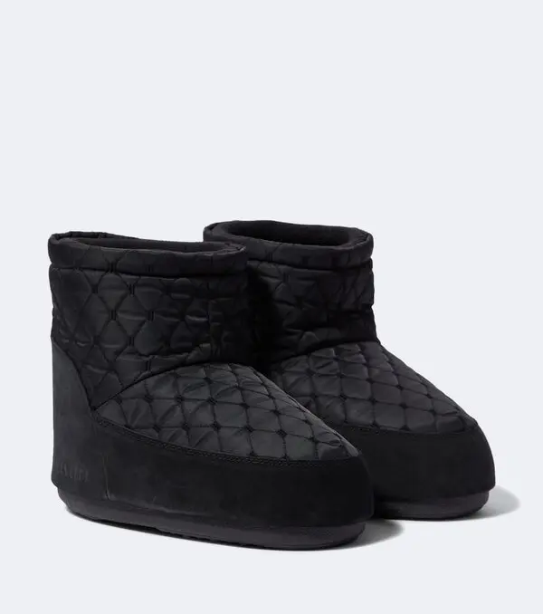 Moon Boot Icon Low Quilted Snow Boots - Black