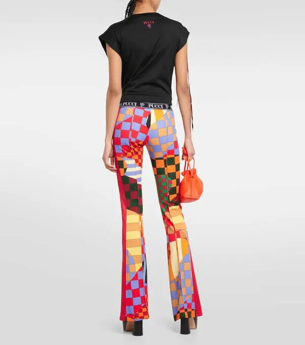 Emilio Pucci Giardino Printed Flared Pants