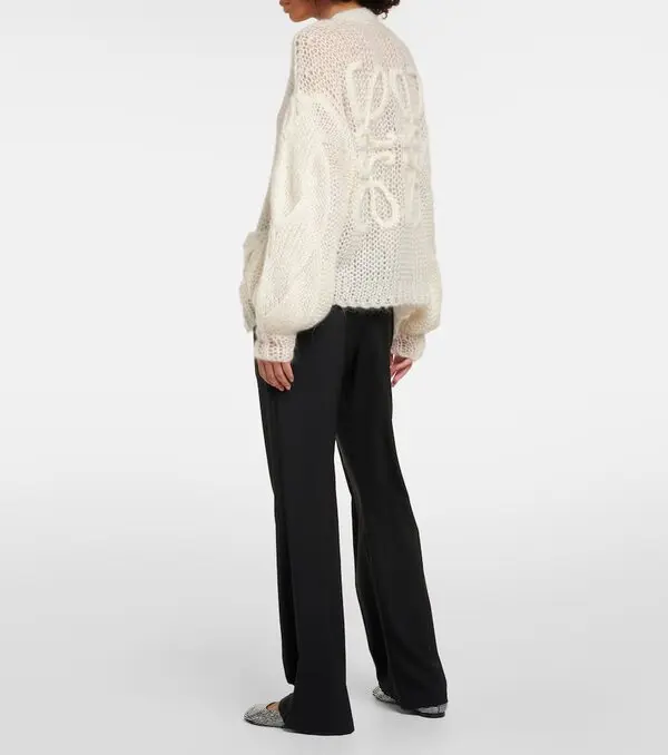 Loewe Anagram Mohair-blend Cardigan