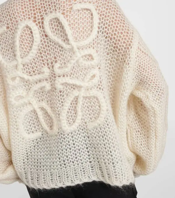 Loewe Anagram Mohair-blend Cardigan