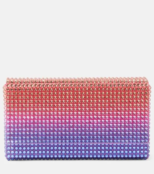 Amina Muaddi Super Amini Paloma Mini Embellished Clutch - Multicoloured