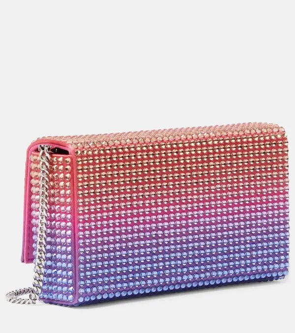 Amina Muaddi Super Amini Paloma Mini Embellished Clutch - Multicoloured