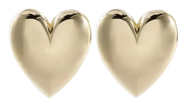 JENNIFER FISHER Puffy Heart -plated Earrings - Gold
