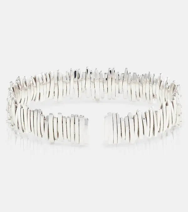 SUZANNE KALAN 18kt White Gold Diamond Bangle