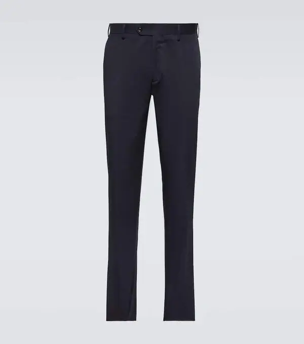 LARDINI Straight Cotton Trousers