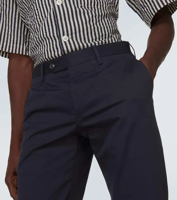 LARDINI Straight Cotton Trousers