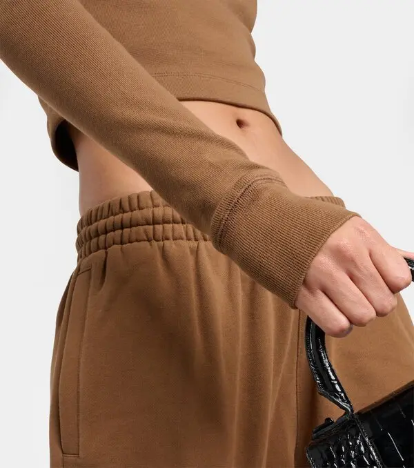 Wardrobe.NYC X Hailey Bieber Cropped Jersey Top - Brown