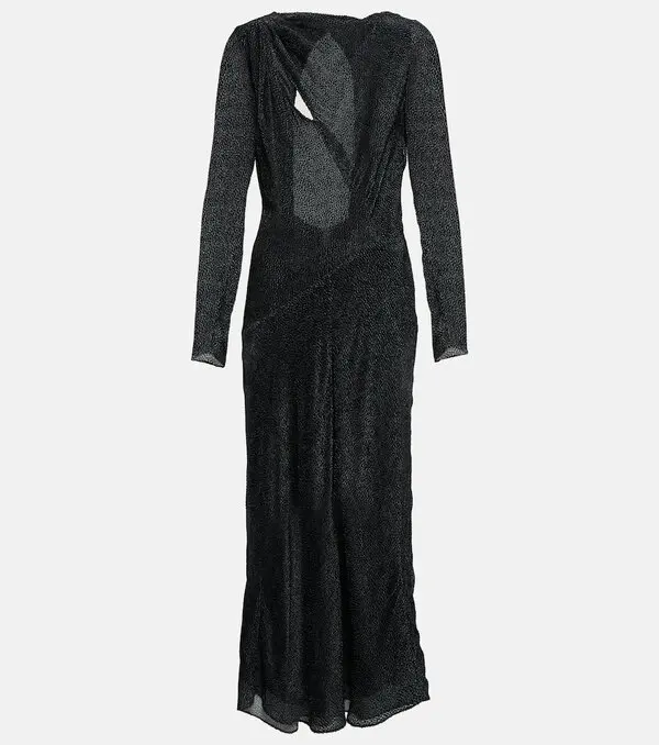 Isabel Marant Étoile Sabrina Silk-blend Midi Dress - Black