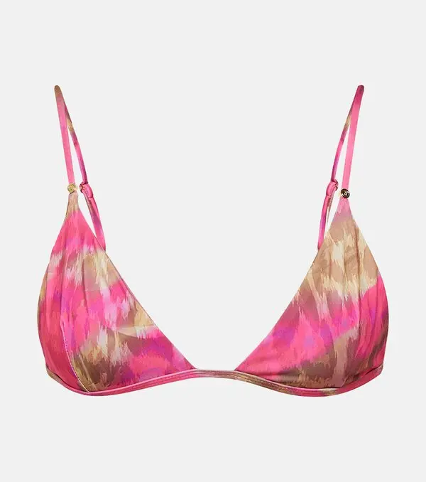 BANANHOT Emi Printed Triangle Bikini Top - Multicoloured