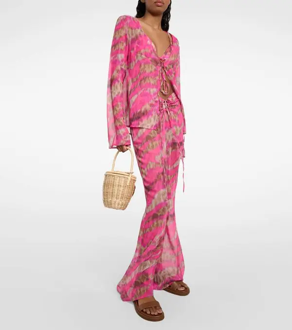 BANANHOT Teresa Printed Flared Pants