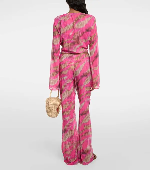 BANANHOT Teresa Printed Flared Pants