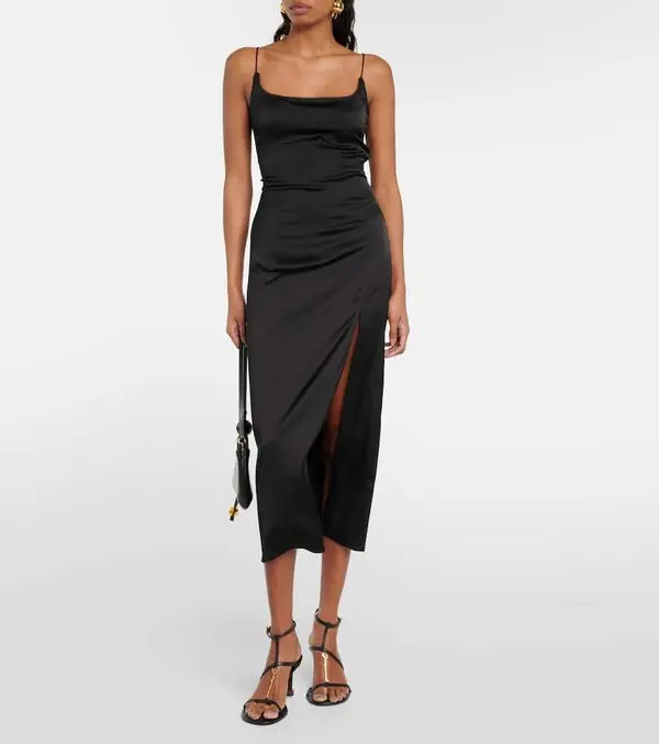 Jacquemus La Robe Notte Midi Dress - Black