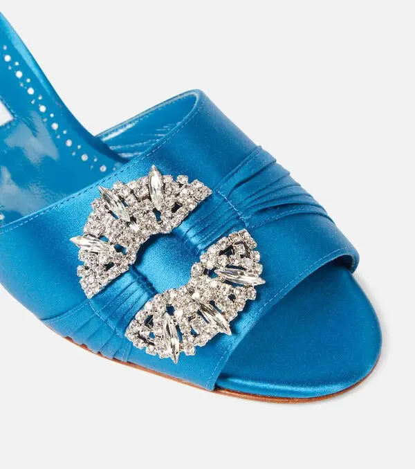 Manolo Blahnik Prinap 50 Embellished Mules