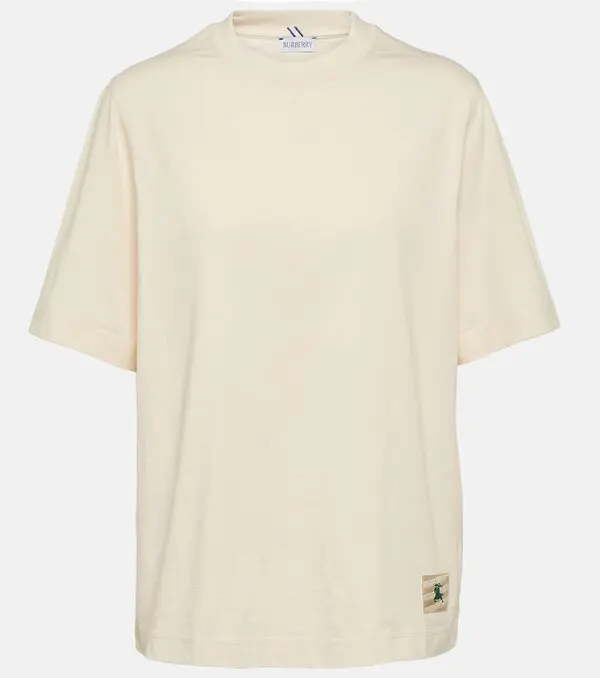 Burberry Ekd Cotton Jersey T-shirt - White