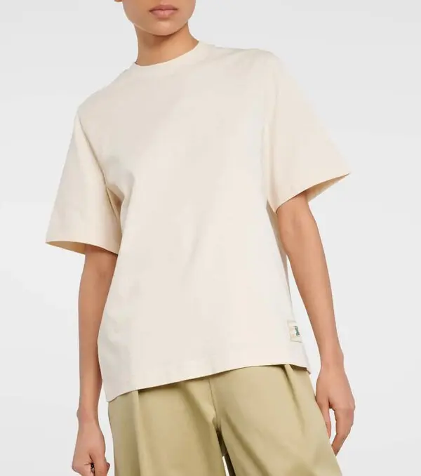Burberry Ekd Cotton Jersey T-shirt - White